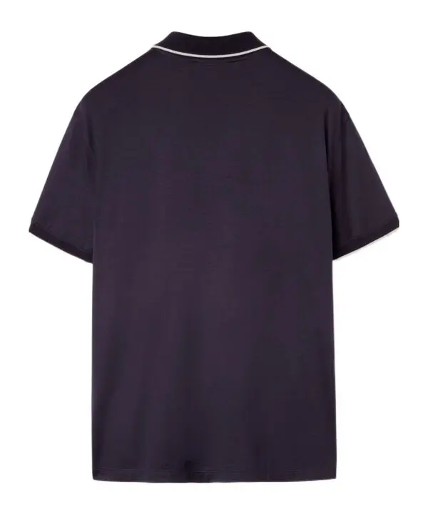Loro Piana Pull-down Wool Short-sleeved Polo Shirt