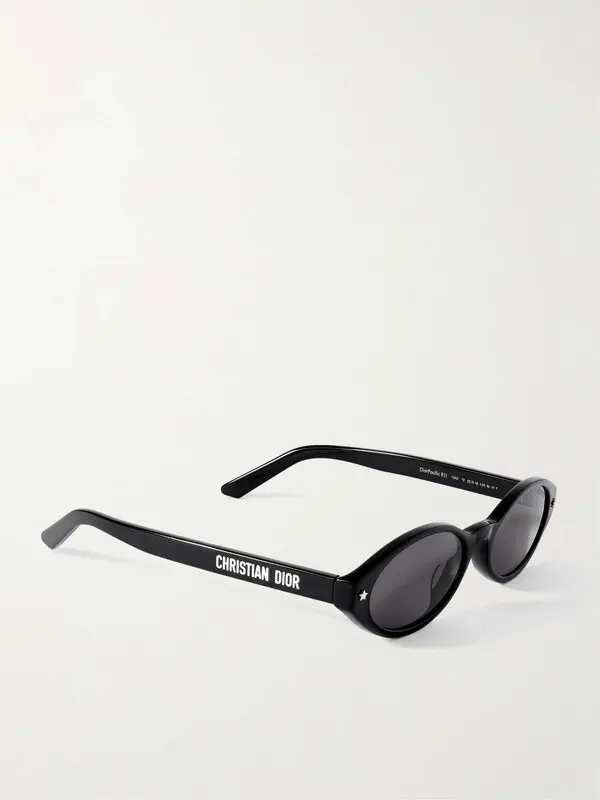 Dior Diorpacific R1i Oval Frame Sunglasses - Black