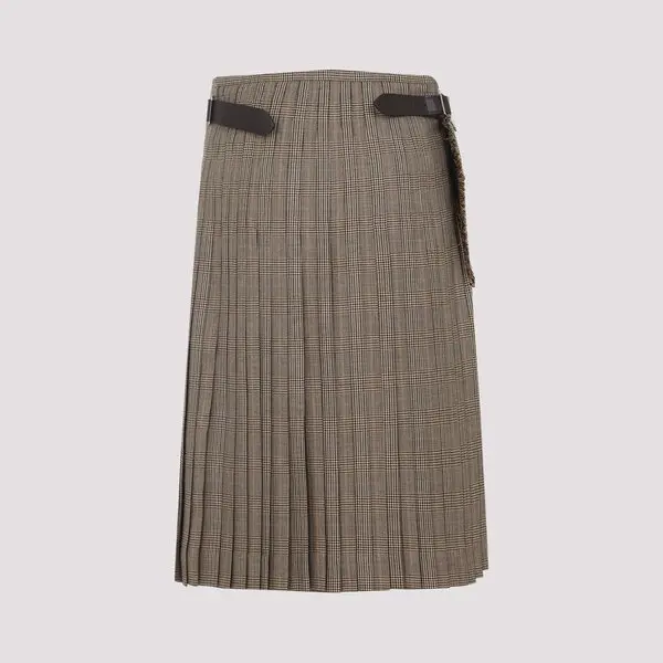 Phoebe Philo Belted Pleated Mini Skirt