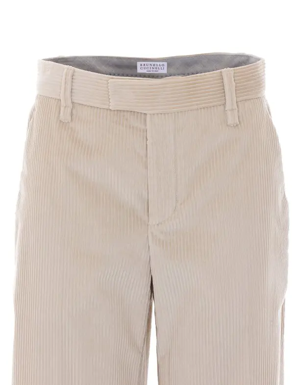 Brunello Cucinelli Corduroy Wide-leg Trousers