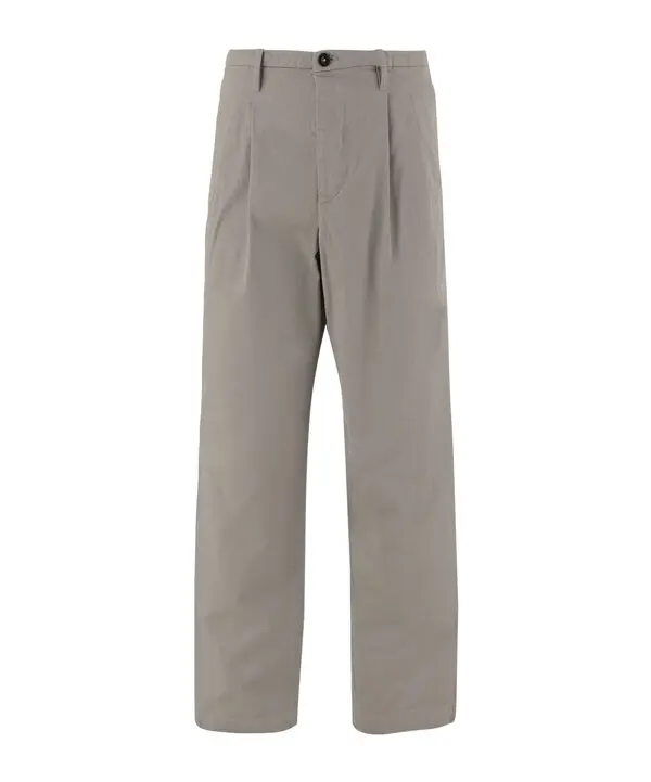 C.P. COMPANY Pleated Straight-leg Trousers - Beige