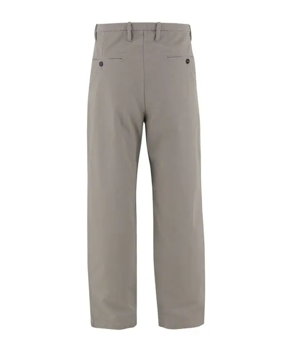 C.P. COMPANY Pleated Straight-leg Trousers - Beige
