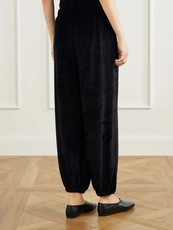 Suzie Kondi Paxos Velour Tapered Track Pants