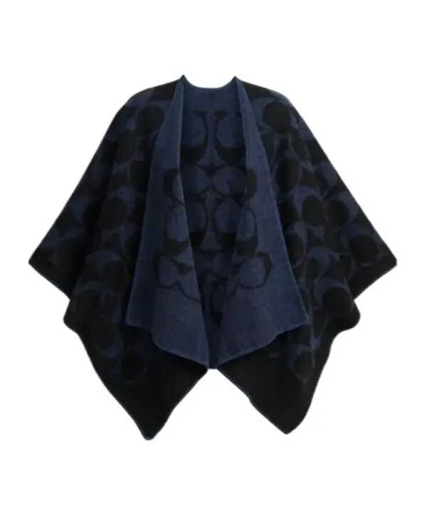 COACH Maxi Signature Cape - Black