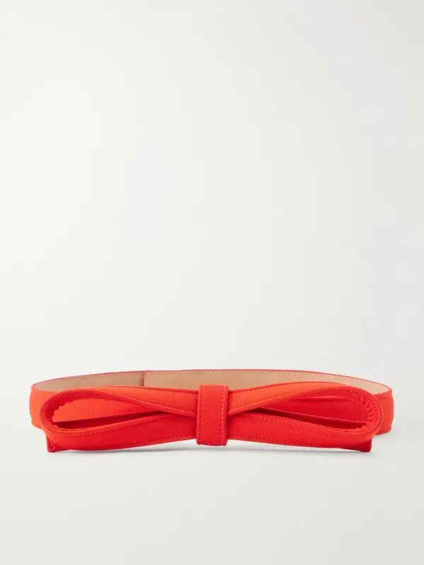 Carolina Herrera Ribbon-detailed Wool Belt - Red