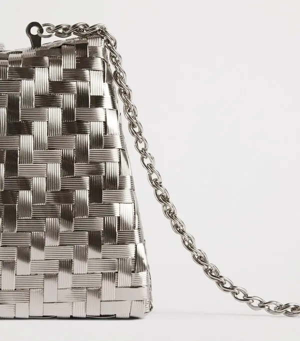 Rodo Woven Embellished Clutch Bag