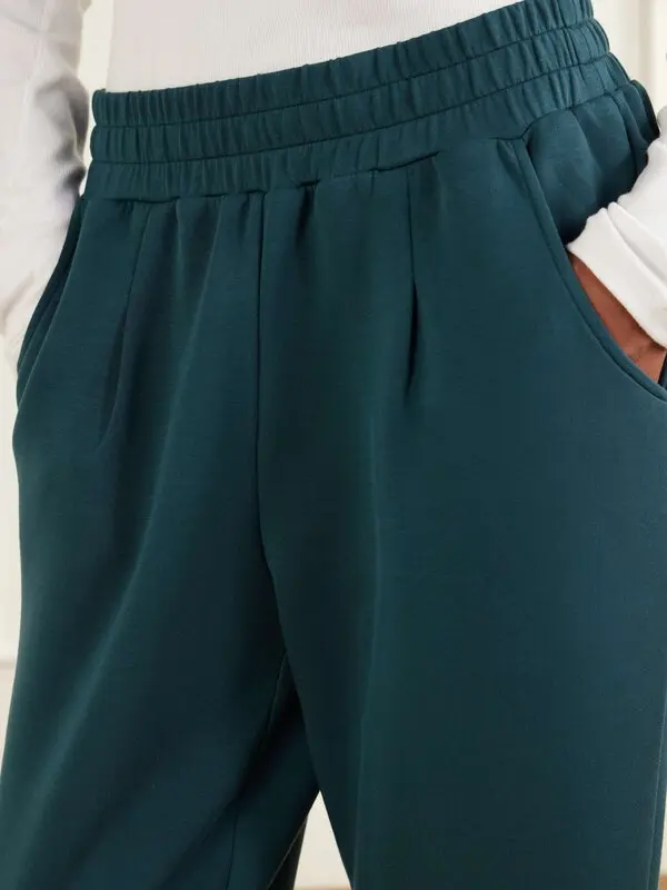 Varley The Rolled Cuff Doublesoft® Tapered Sweatpants - Teal