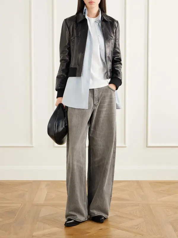 NILI LOTAN Sue Leather Jacket