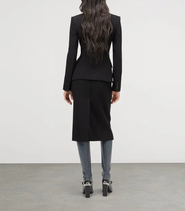 Alexander McQueen Crepe Single-breasted Jacket