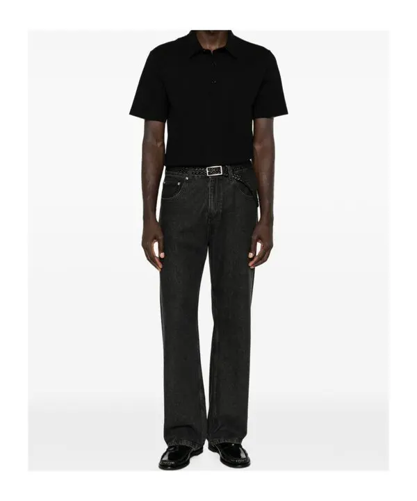 Brioni Button-front Polo Shirt - Black