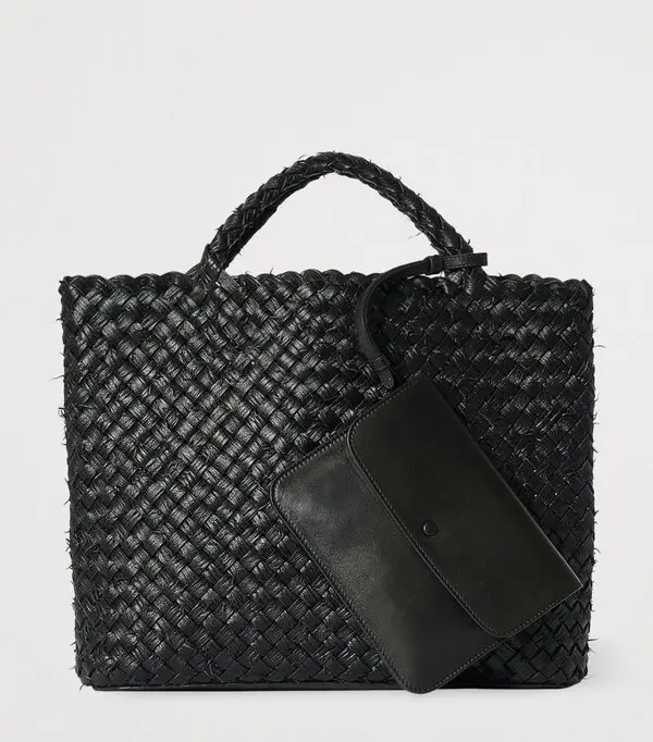 THE ROW Leather Woven Amber Tote Bag
