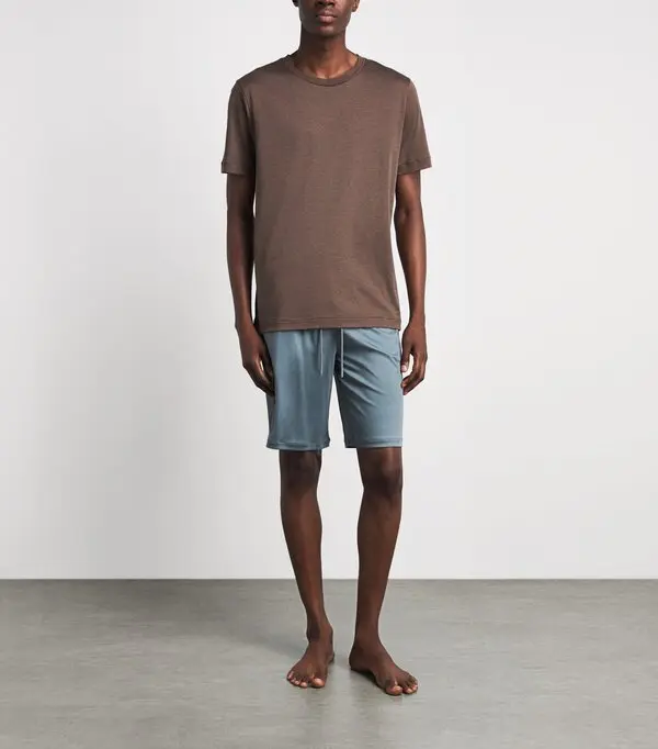 Zimmerli Sea Island Cotton Long-sleeve Pyjama T-shirt