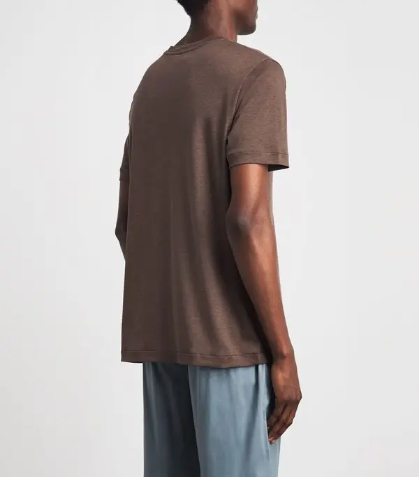 Zimmerli Sea Island Cotton Long-sleeve Pyjama T-shirt