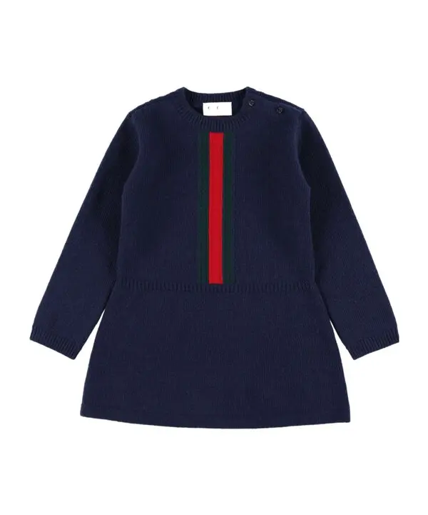 Gucci Baby Wool Dress - Dark Blue