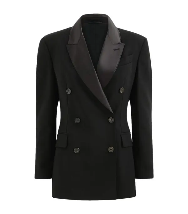 Brunello Cucinelli Monili-detail Tuxedo Jacket - Black