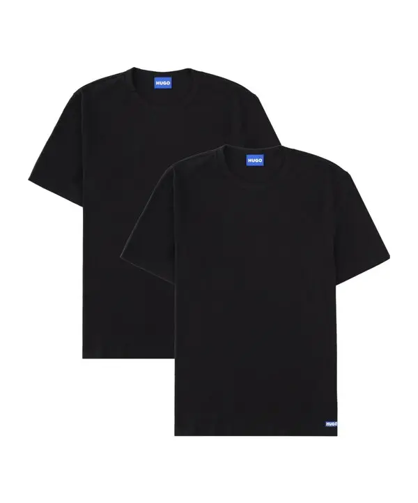 Hugo Boss Hugo Logo Trim T-shirts Pack - Black
