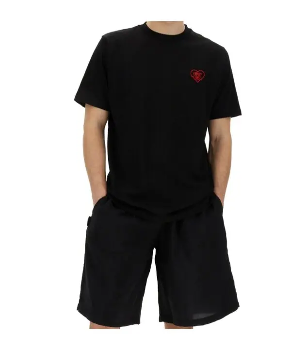 FAMILY FIRST Logo Embroidered Crewneck T-shirt