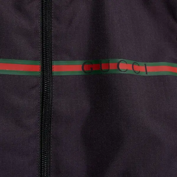 Gucci Web-stripe Hooded Jacket