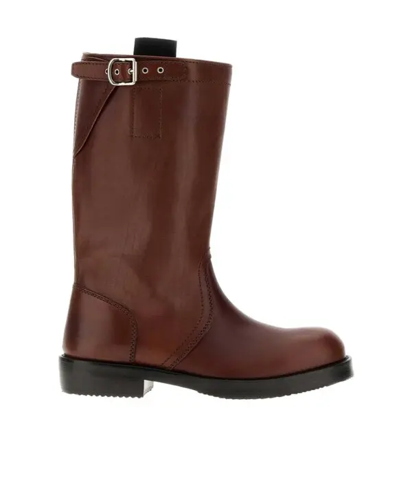 Dries Van Noten Buckled Mid-calf Boots