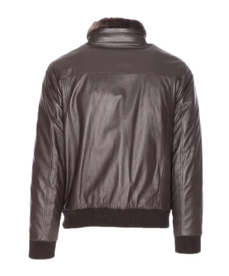 MOORER Cleros P1 Leather Jacket - Black