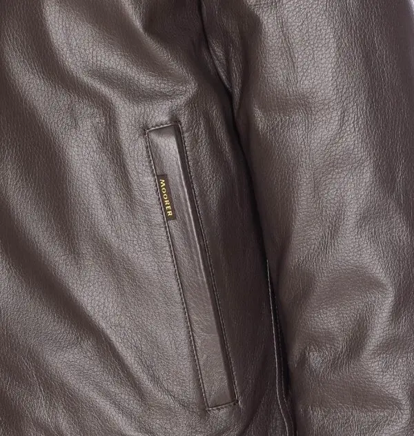 MOORER Cleros P1 Leather Jacket - Black