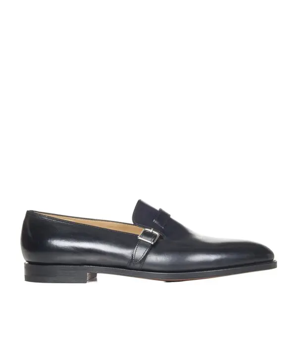 John Lobb Buckle Detailed Slip-on Loafers
