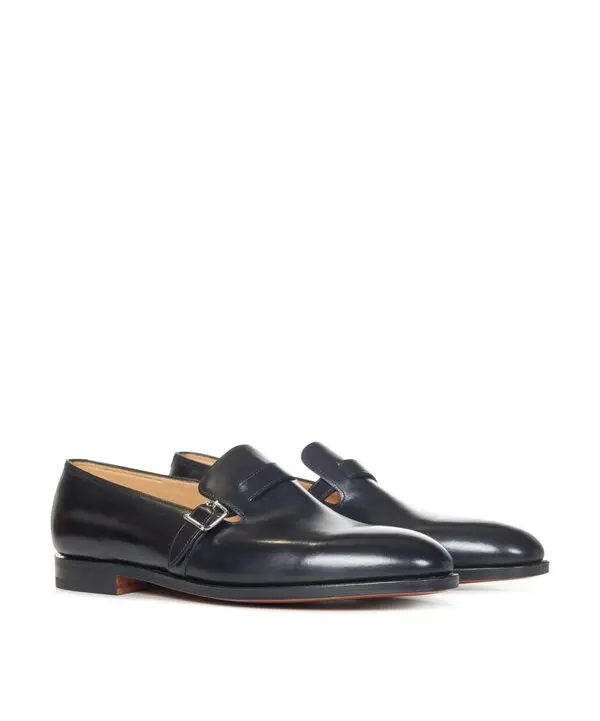 John Lobb Buckle Detailed Slip-on Loafers