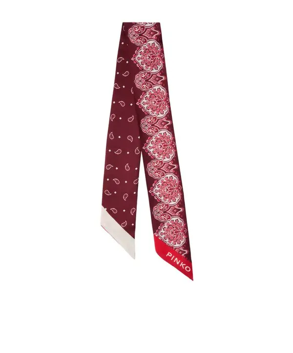 Pinko Floral Paisley Print Thin Scarf