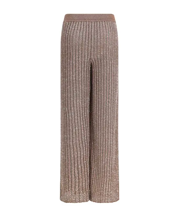 Missoni Ribbed Knitted Trousers - Brown