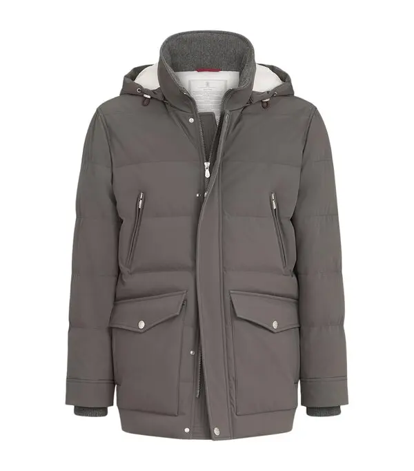 Brunello Cucinelli Down Padded Jacket - Grey