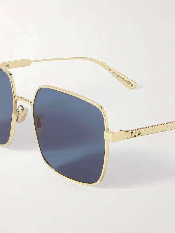 Dior Logo Sunglasses - Golden