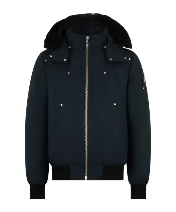 Moose Knuckles Zip-up Bomber Jacket - Black
