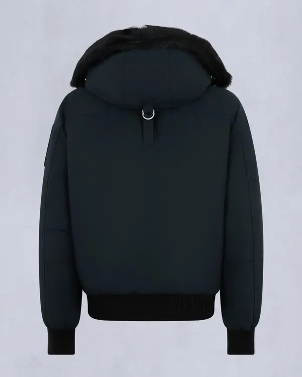 Moose Knuckles Zip-up Bomber Jacket - Black