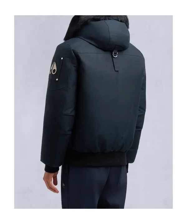 Moose Knuckles Zip-up Bomber Jacket - Black