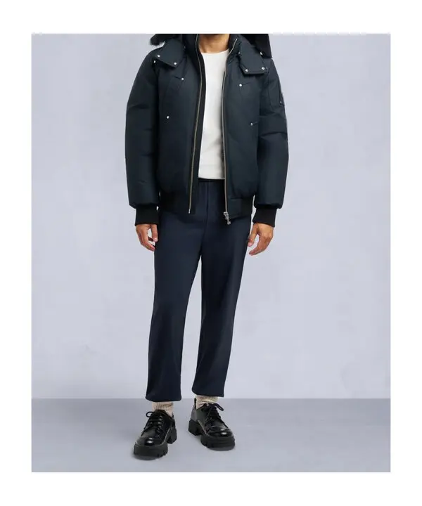 Moose Knuckles Zip-up Bomber Jacket - Black