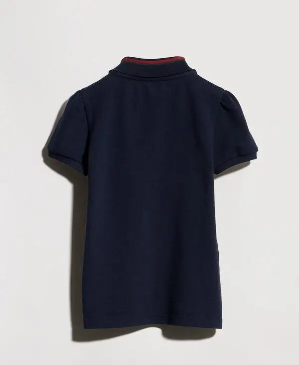 Gucci Web-stripe Interlocking G Polo Shirt