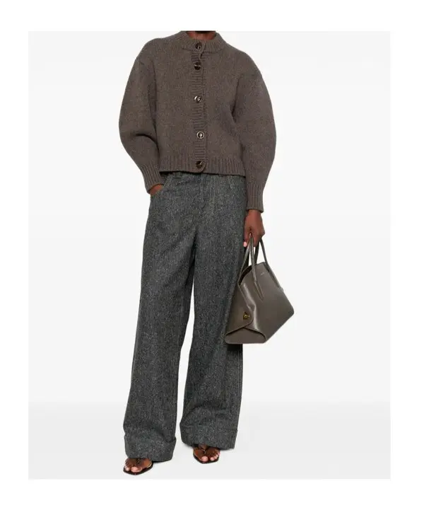 Brunello Cucinelli Flecked Wide-leg Trousers