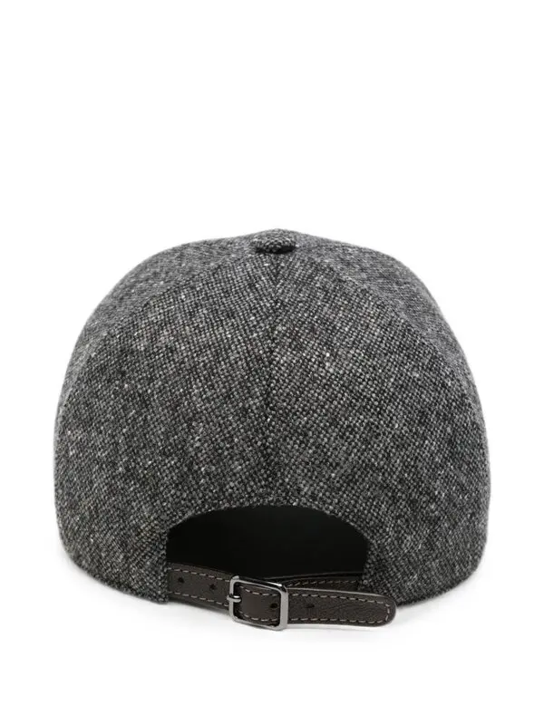 Brunello Cucinelli Monili-embellished Tweed Baseball Cap