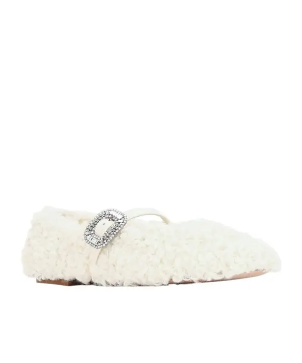 ROGER VIVIER Pilgrim Strass Mary Jane Flat Shoes