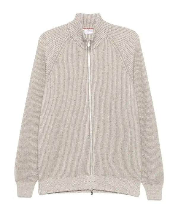 Brunello Cucinelli Ribbed-knit Cashmere Cardigan
