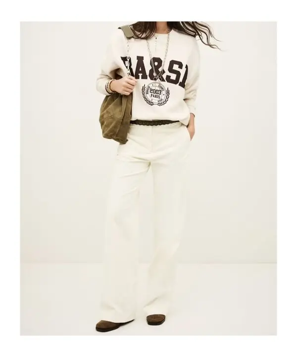 Ba&sh Fenja Logo Sweatshirt - White