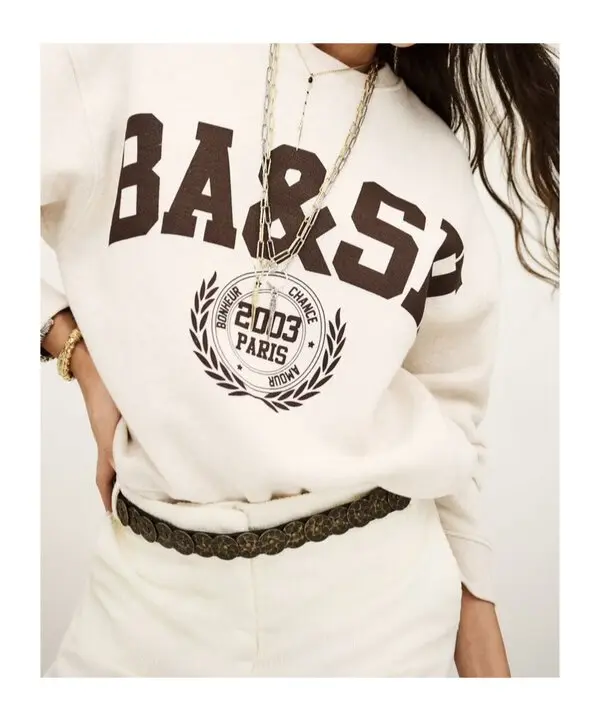 Ba&sh Fenja Logo Sweatshirt - White