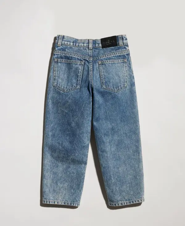Gucci Acid-wash Logo-patch Jeans