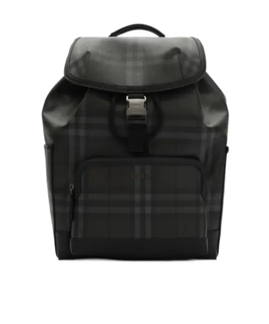 Burberry City Check Clip Backpack