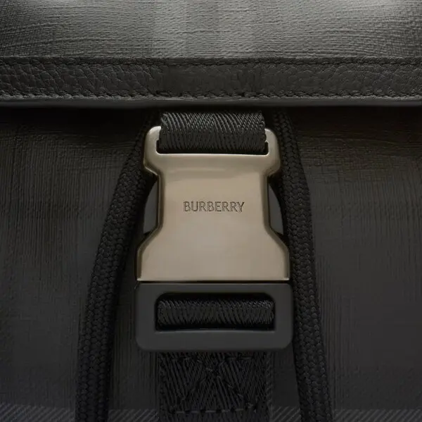 Burberry City Check Clip Backpack