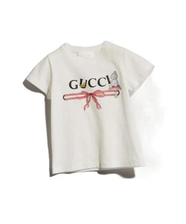 Gucci Baby Cotton T-shirt With Print - White