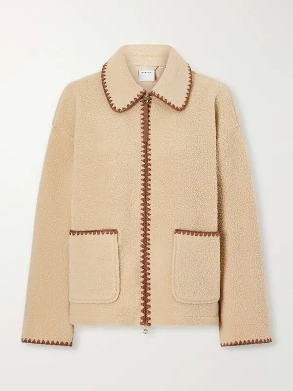 Varley Ruiko Embroidered Recycled-fleece Jacket