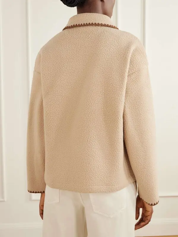 Varley Ruiko Embroidered Recycled-fleece Jacket