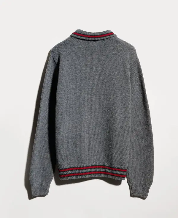 Gucci Polo-collar Cardigan - Dark Gray