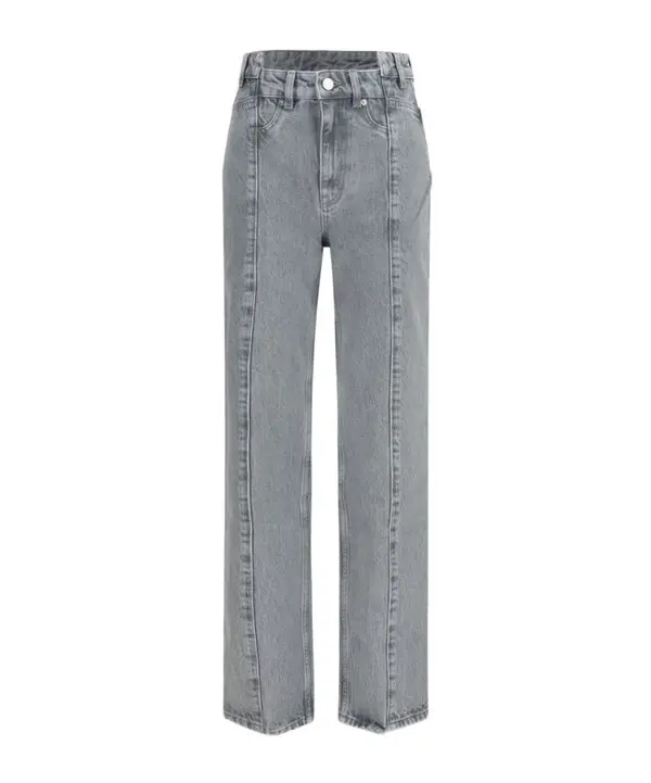 GANNI High-waist Cuffed Jeans